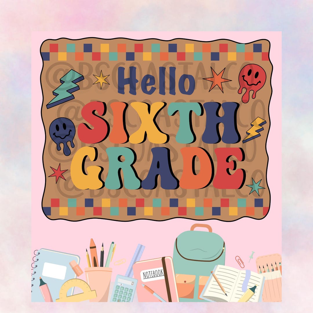 Groovy School Mini Banner Template — Preschool to Sixth Grade — 20x16 ...