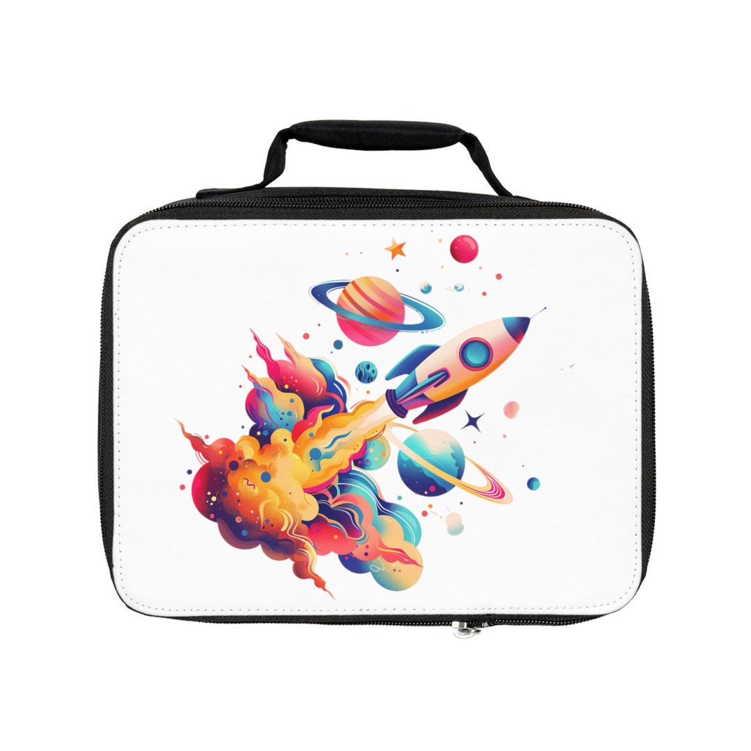 Rocketship Outer-space Back to School Bag Cool Kids Space Insulated Top ...