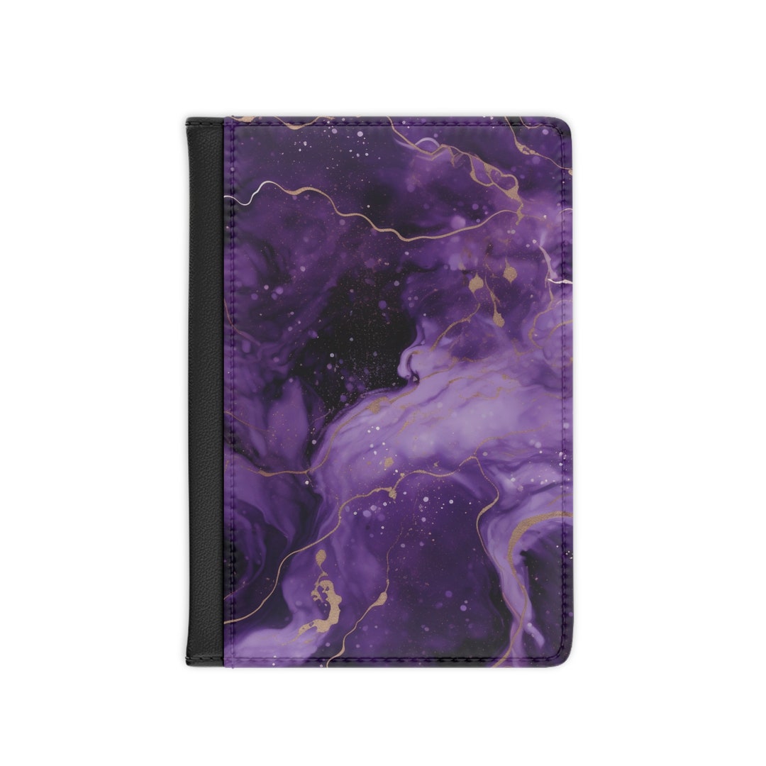 Cosmic Purple Passport Cover Passport Case Card Holder Travel Gift ...