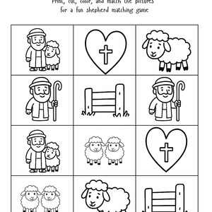 The Good Shepherd Bible Story Activity Pack: Christian Kids Worksheets ...
