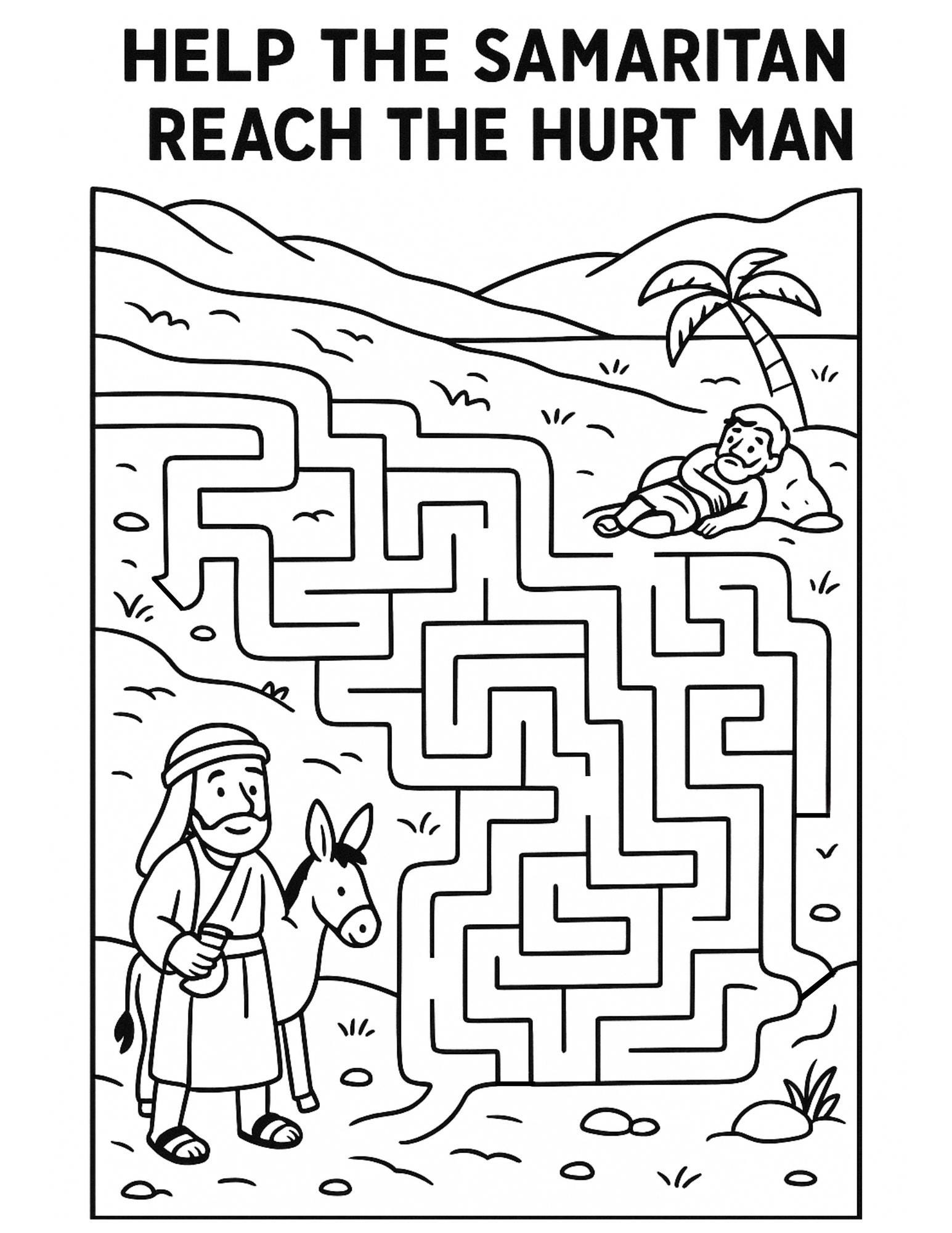 New Testament Bible Mazes for Kids: Christian Activity Sheets (PDF) - Etsy