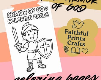 Armor of God Coloring Page – Christian Bible Printable for Kids ...