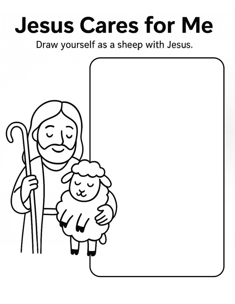 The Good Shepherd Bible Story Activity Pack: Christian Kids Worksheets ...