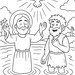 Jesus Baptism Coloring Pages: Sunday School Bible Story Activity (PDF ...