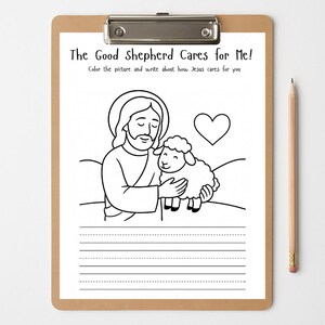 The Good Shepherd Bible Story Activity Pack: Christian Kids Worksheets ...