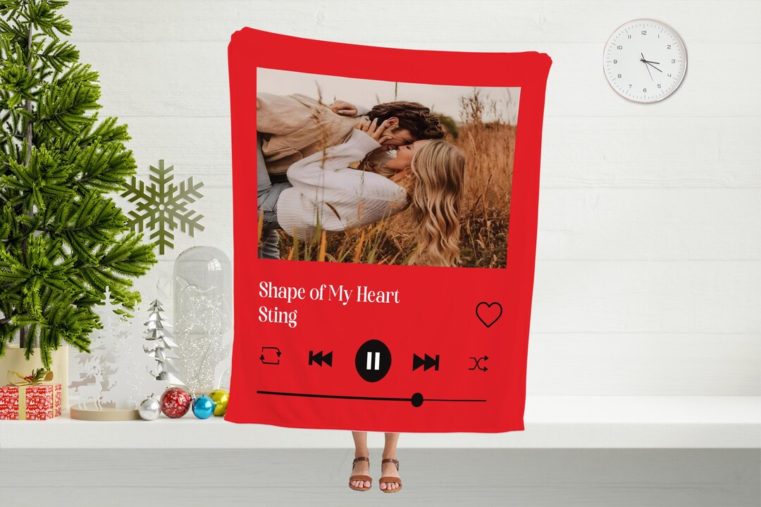 Personalized Photo & Song Blanket: Custom Sherpa Minky Gift - Etsy