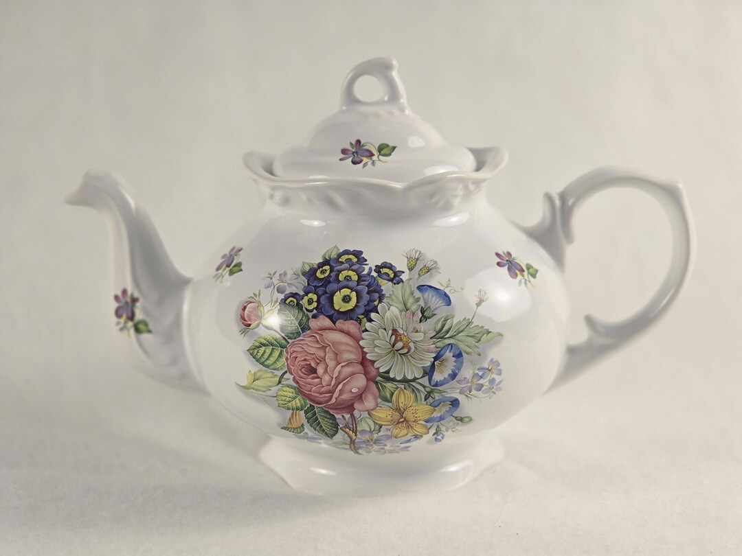 Vintage Arthur Wood and Son Exclusive Design by Crownford Floral Teapot ...