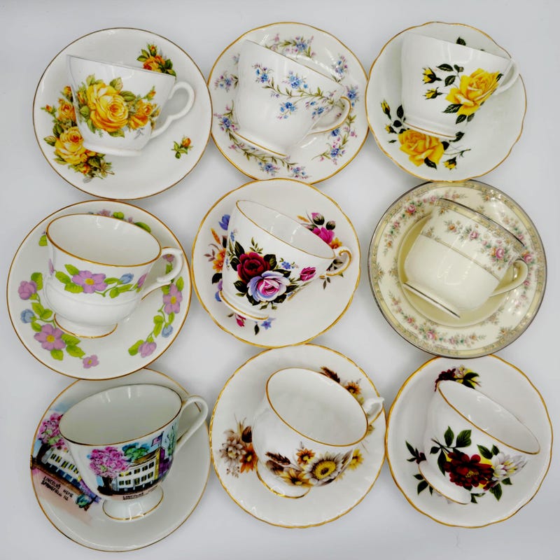 Antique China Cup Saucer - Etsy