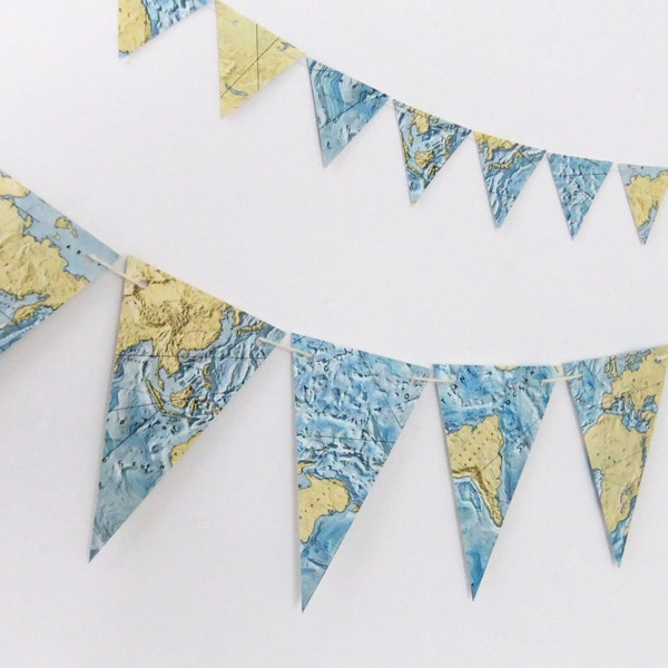 Atlas Bunting - Etsy UK