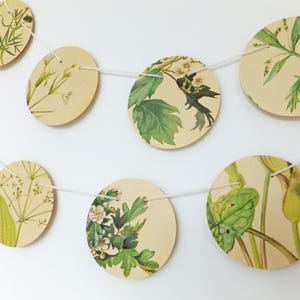 Wedding Decorations Green Leaved Garland Paper Bunting - Etsy