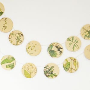 Wedding Decorations Green Leaved Garland Paper Bunting - Etsy