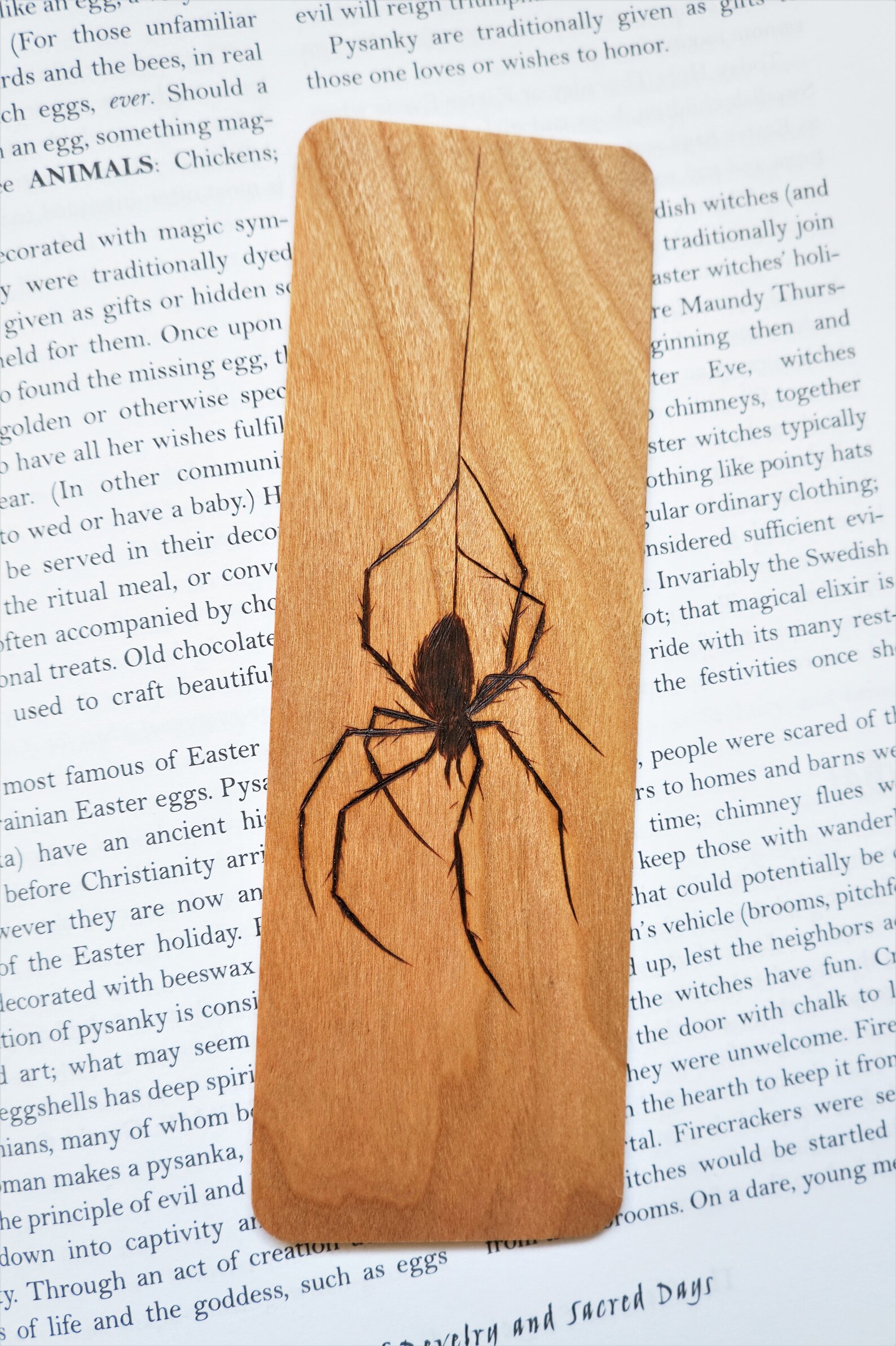 Spider Collector, Arachnid Isopod Bookmark. Wooden Original Art ...