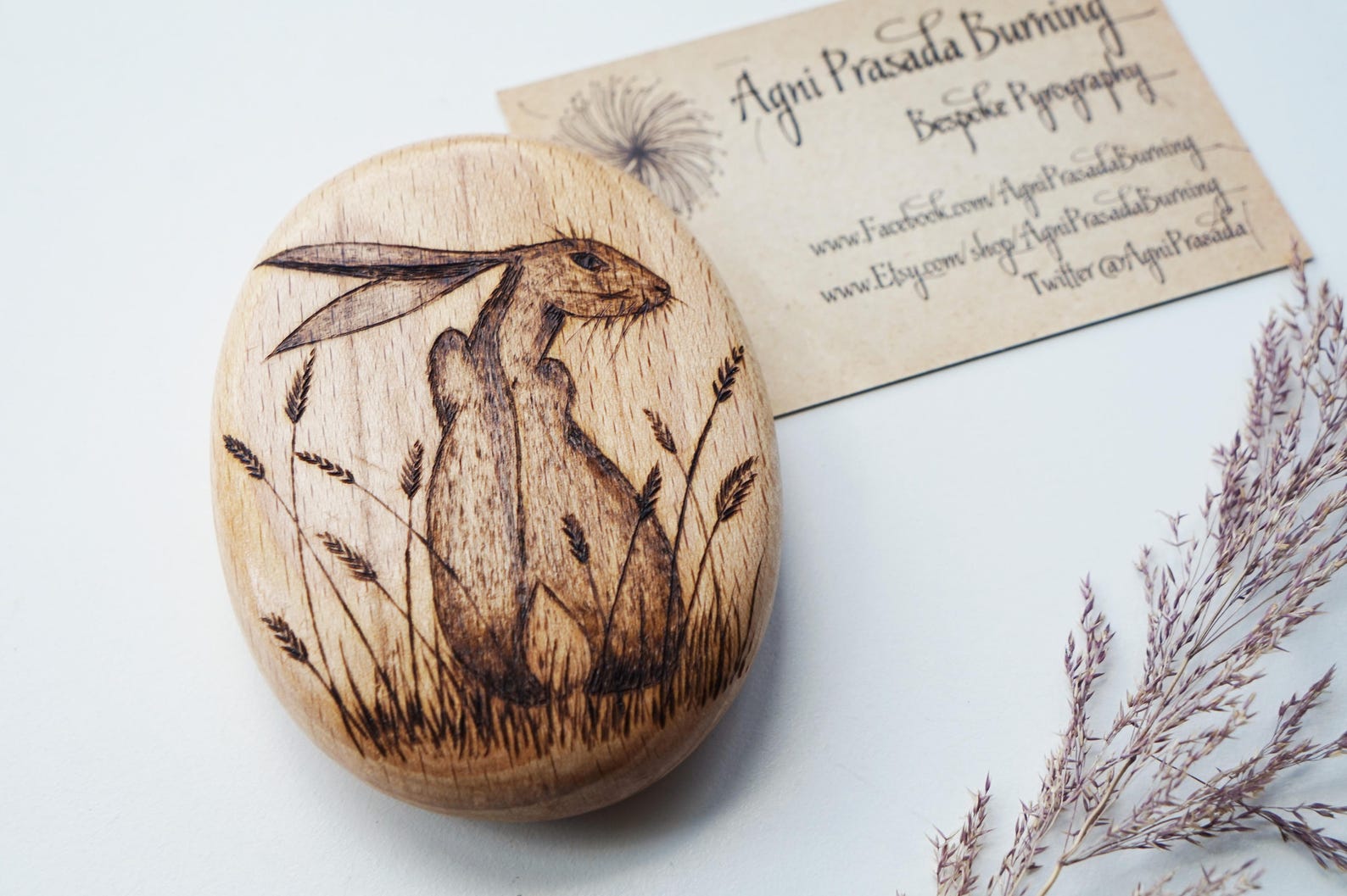 Spirit Animal Hare Pyrography Celtic Norse Hare on Solid Wood - Etsy