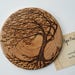 Pyrography Natural Tree Art, Handmade Wall Hanging Decoration or Altar ...