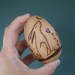 Decorative Wooden Egg, Pyrography Collectible - Etsy