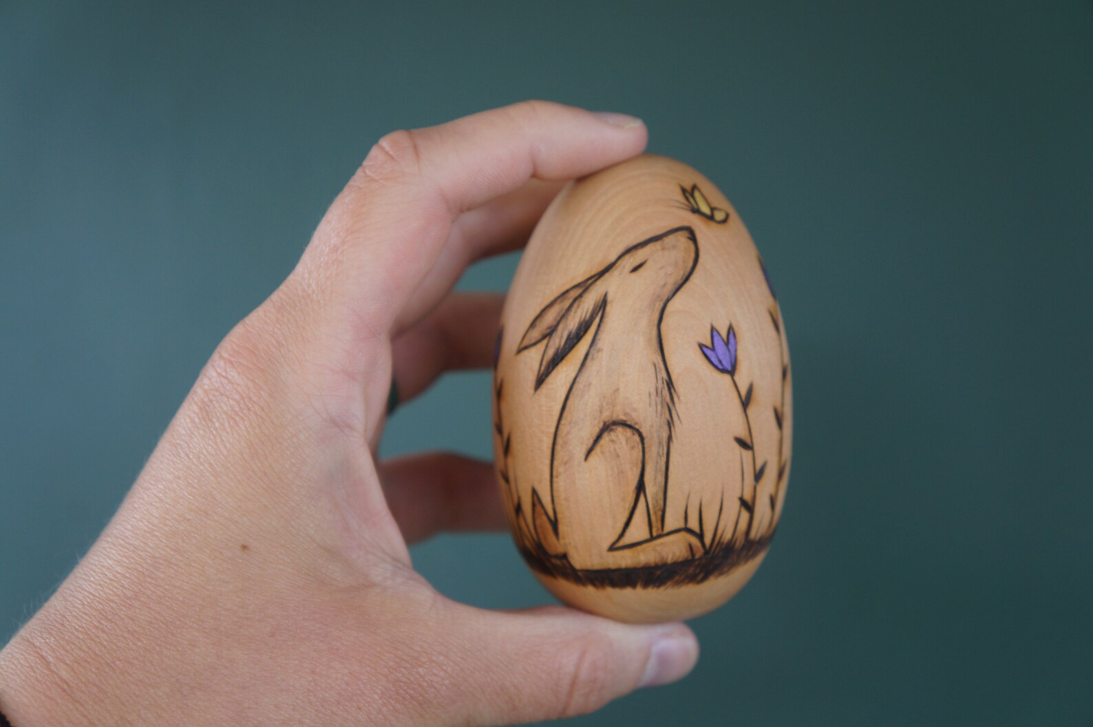Decorative Wooden Egg Pyrography Collectible - Etsy