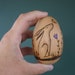 Decorative Wooden Egg, Pyrography Collectible - Etsy