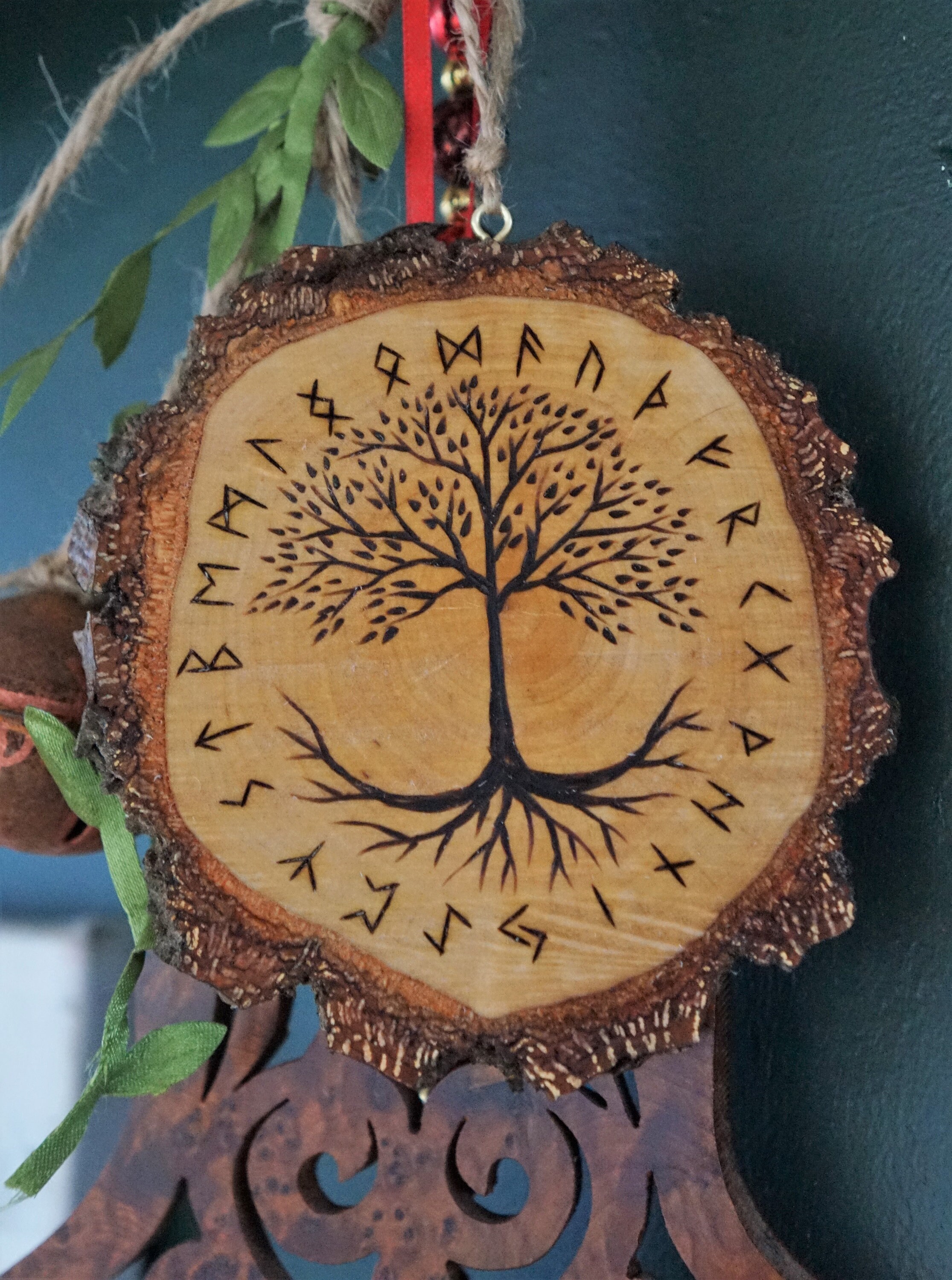 Yggdrasil Tree of Life Pyrography, Odin Norse Sacred Tree Art - Etsy