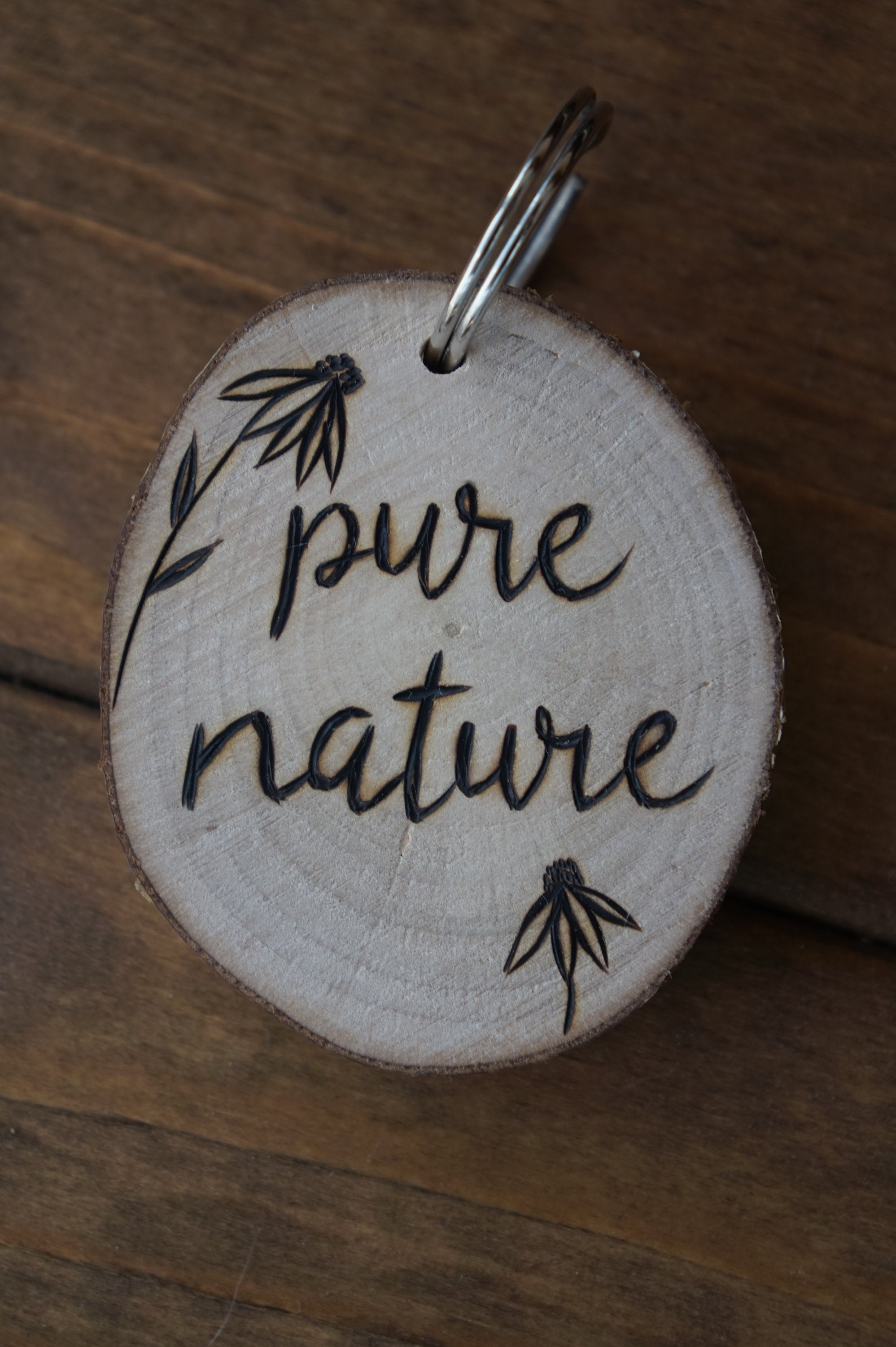 Giraffe Keyring on Wood Slice. Pyrography Woodslice Keyfob - Etsy UK