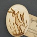 Spirit Animal Hare Pyrography, Celtic Norse Hare on Solid Wood Pebble ...