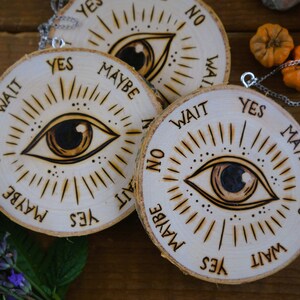 Eye Pendulum Board, Pyrography Handmade Altar Tools - Etsy