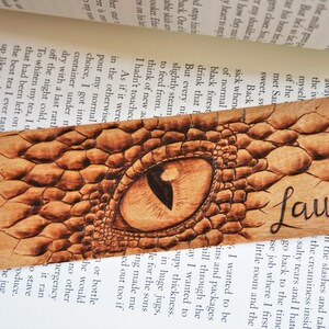 Dragon Eye Bookmark, Fantasy Handmade Wooden Bookmarker - Etsy