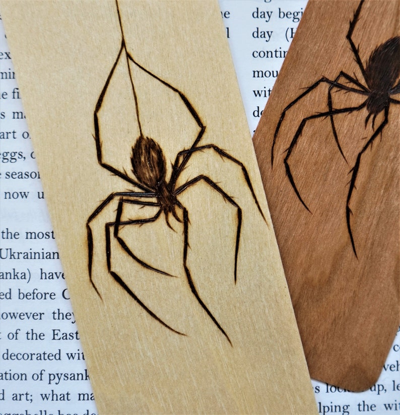 Spider Collector, Arachnid Isopod Bookmark. Wooden Original Art ...