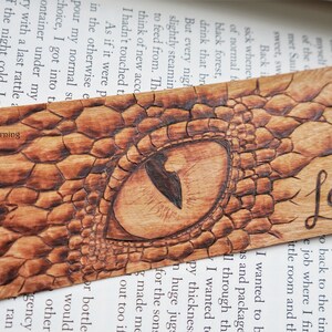 Dragon Eye Bookmark, Fantasy Handmade Wooden Bookmarker - Etsy