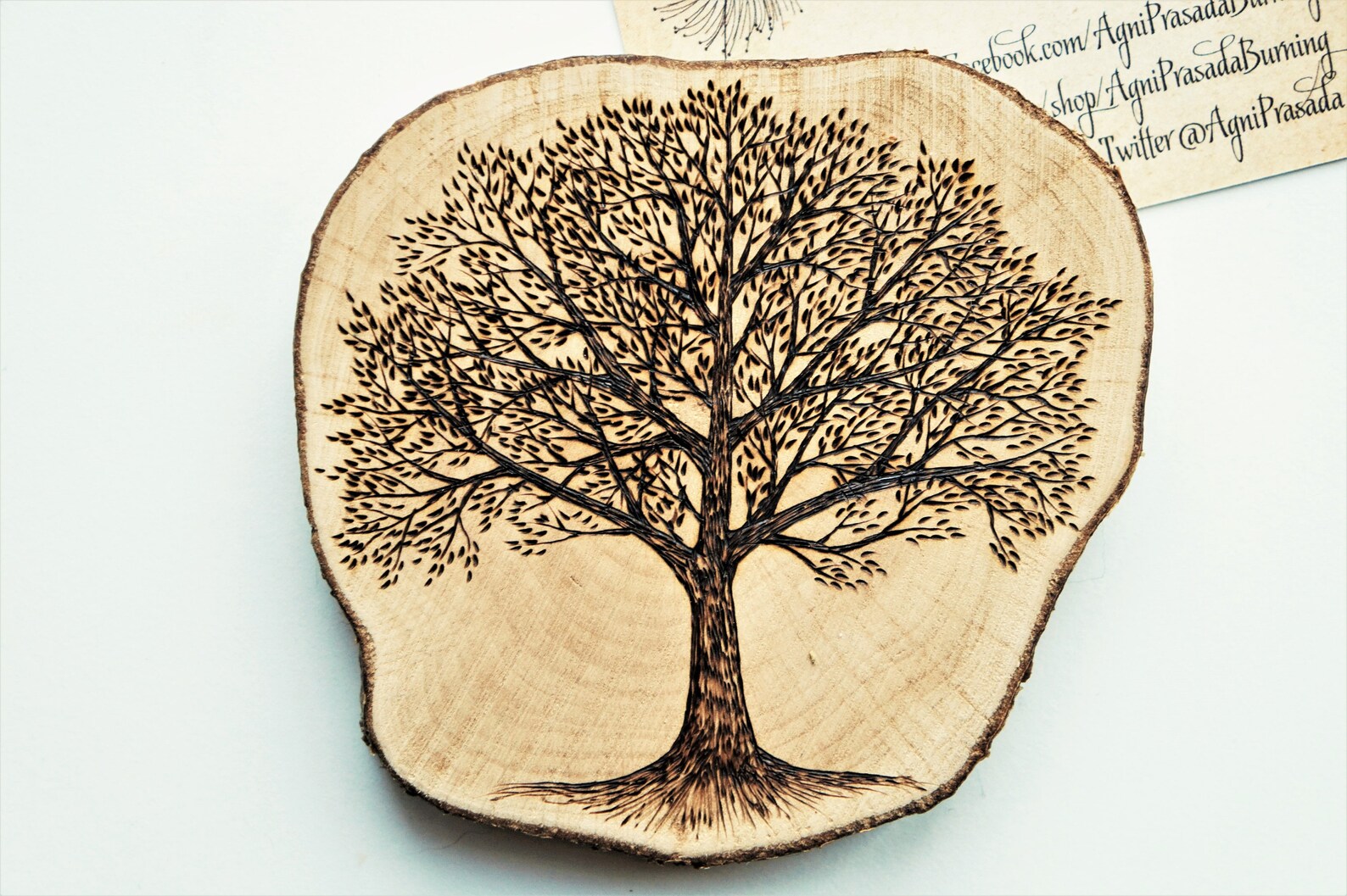 Pyrography Tree Wall Hanging Made to Order Making Each One | Etsy