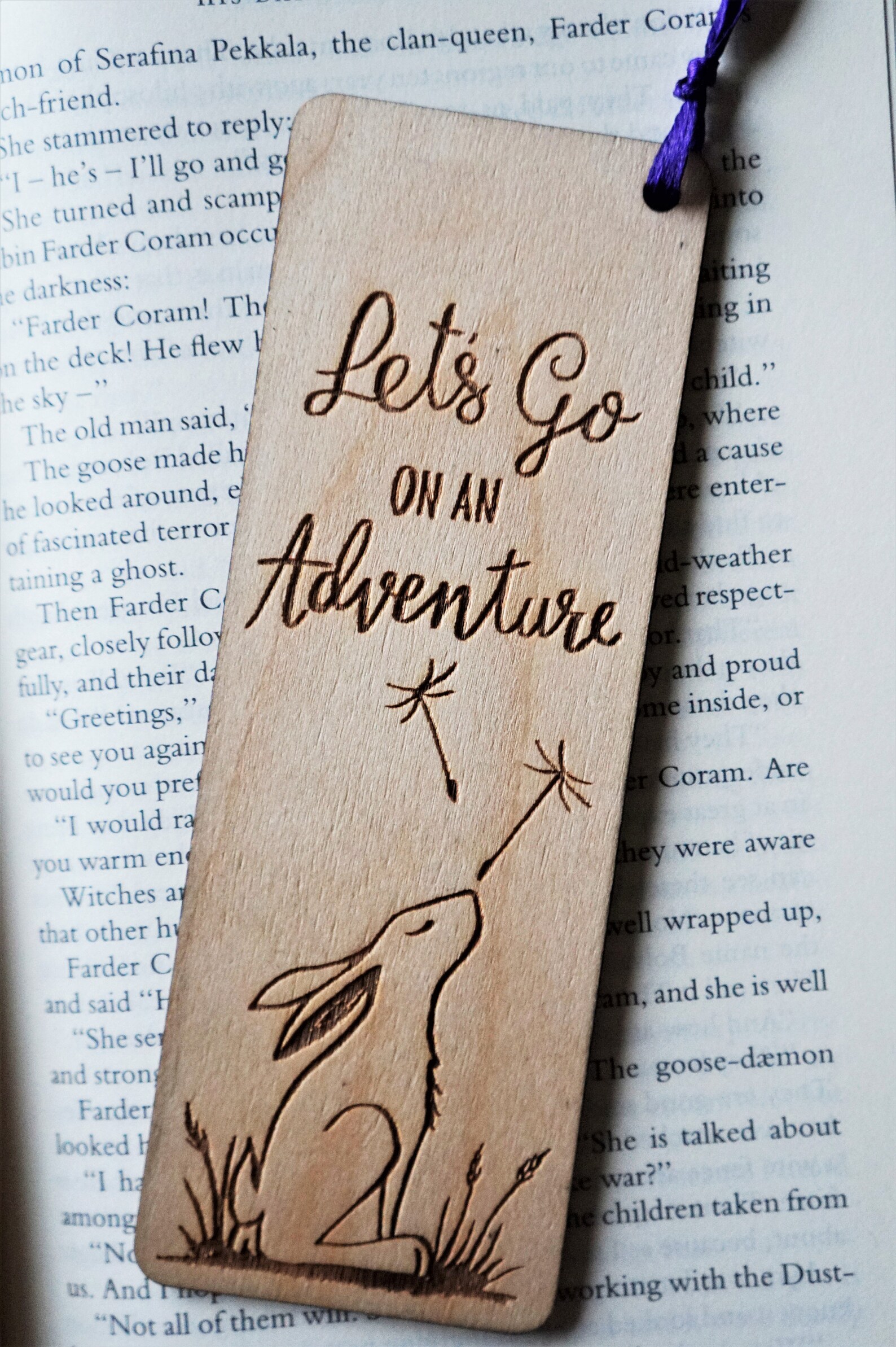 Wooden Bookmark Let's Go on an Adventure Boys Stocking - Etsy UK
