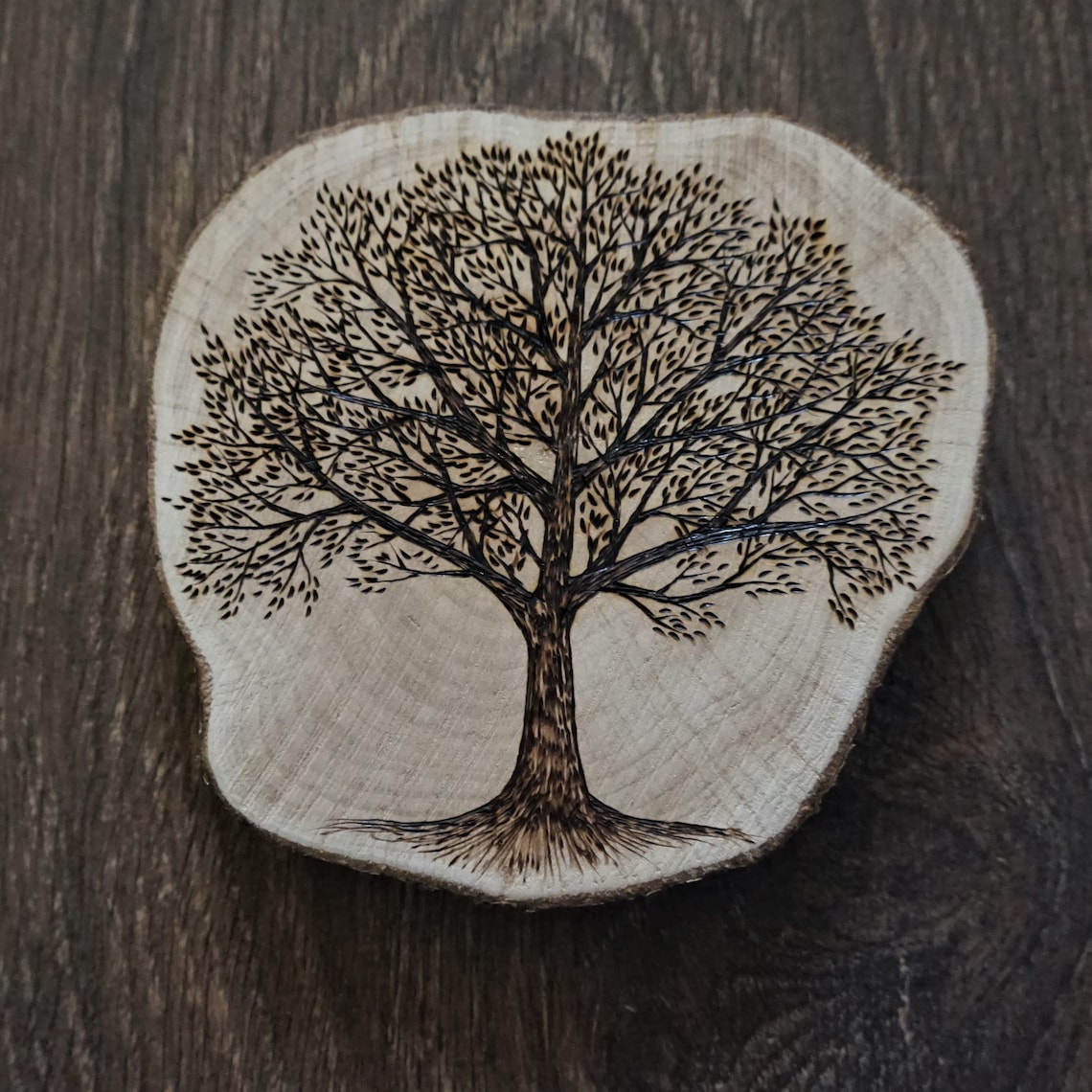 Pyrography Tree Wall Hanging Made to Order Making Each One | Etsy