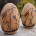 Decorative Wooden Egg, Pyrography Collectible - Etsy