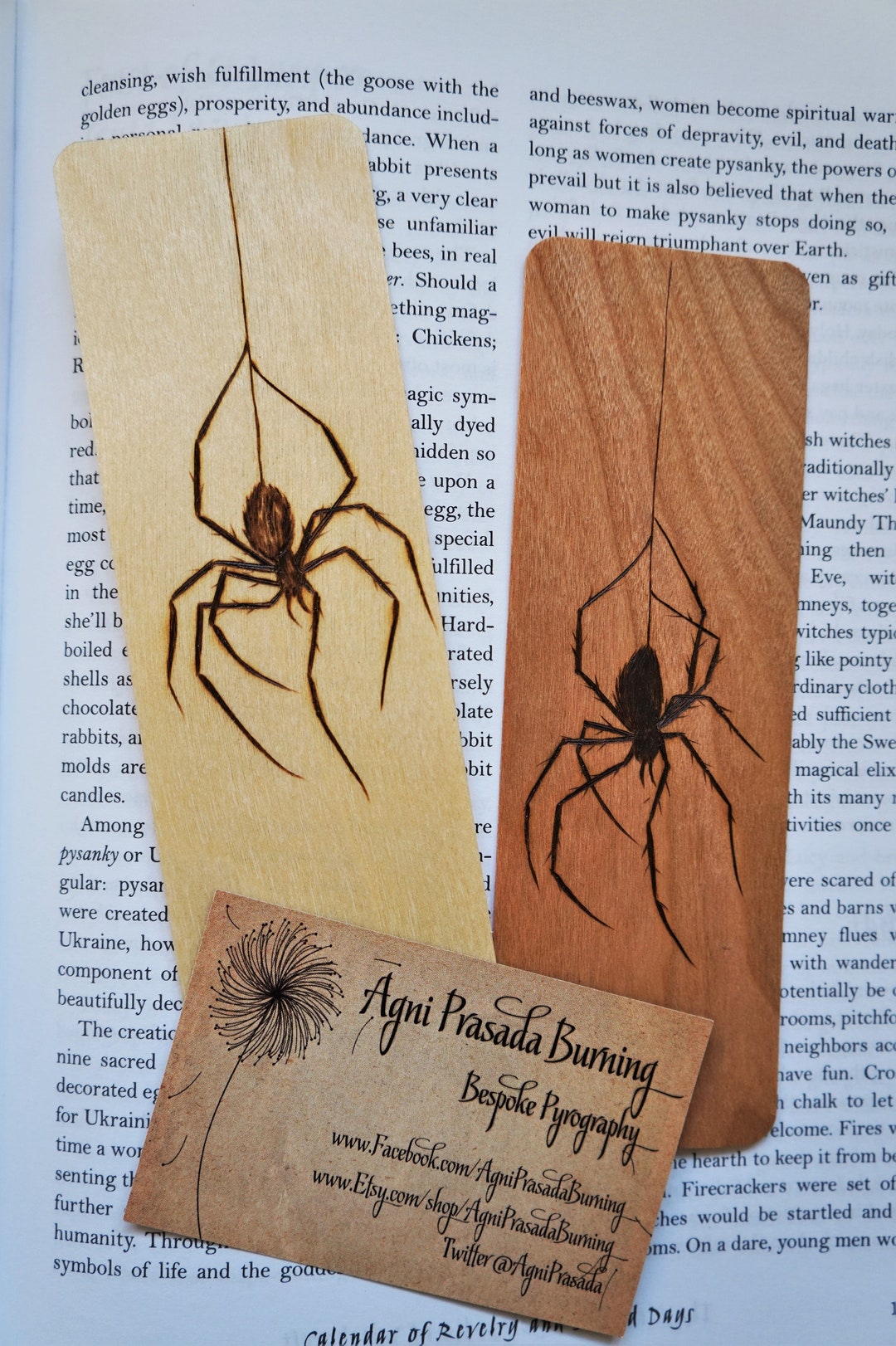 Spider Collector, Arachnid Isopod Bookmark. Wooden Original Art ...