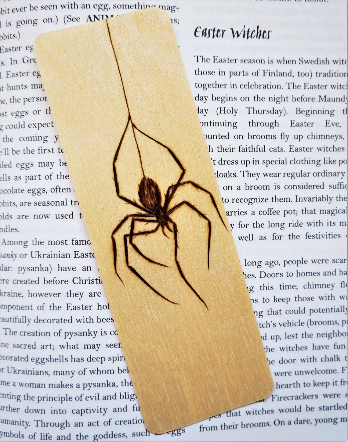 Spider Collector, Arachnid Isopod Bookmark. Wooden Original Art ...