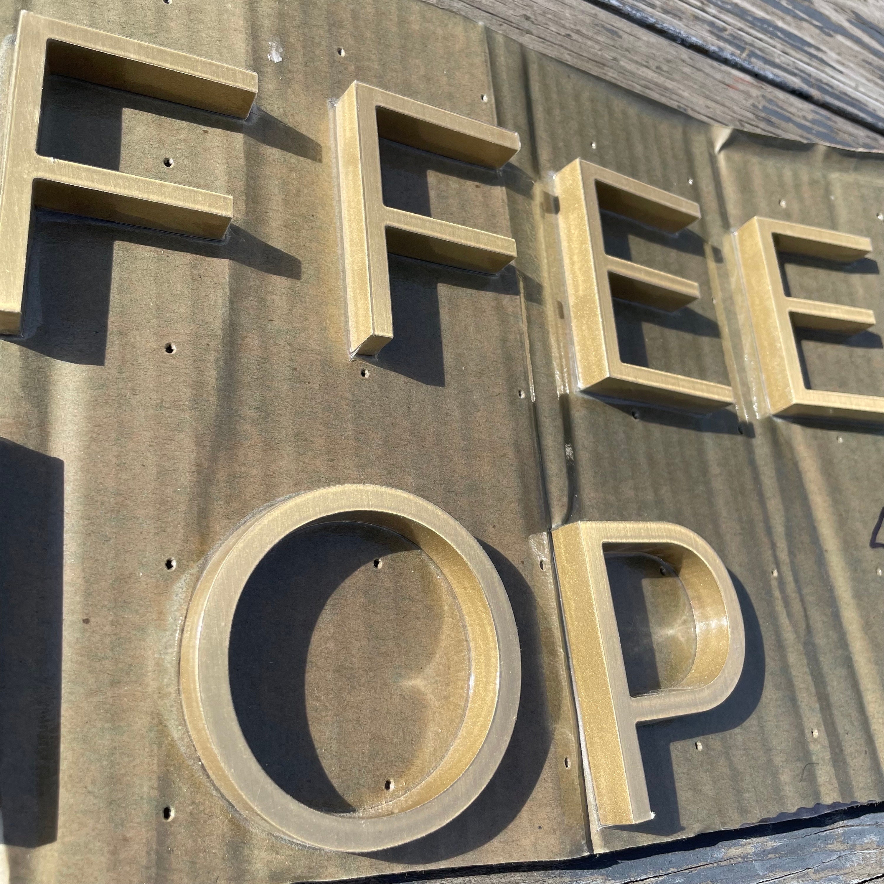 Vintage 1960s MCM Coffee Shop Sign Lettering Mid Century Modern ...