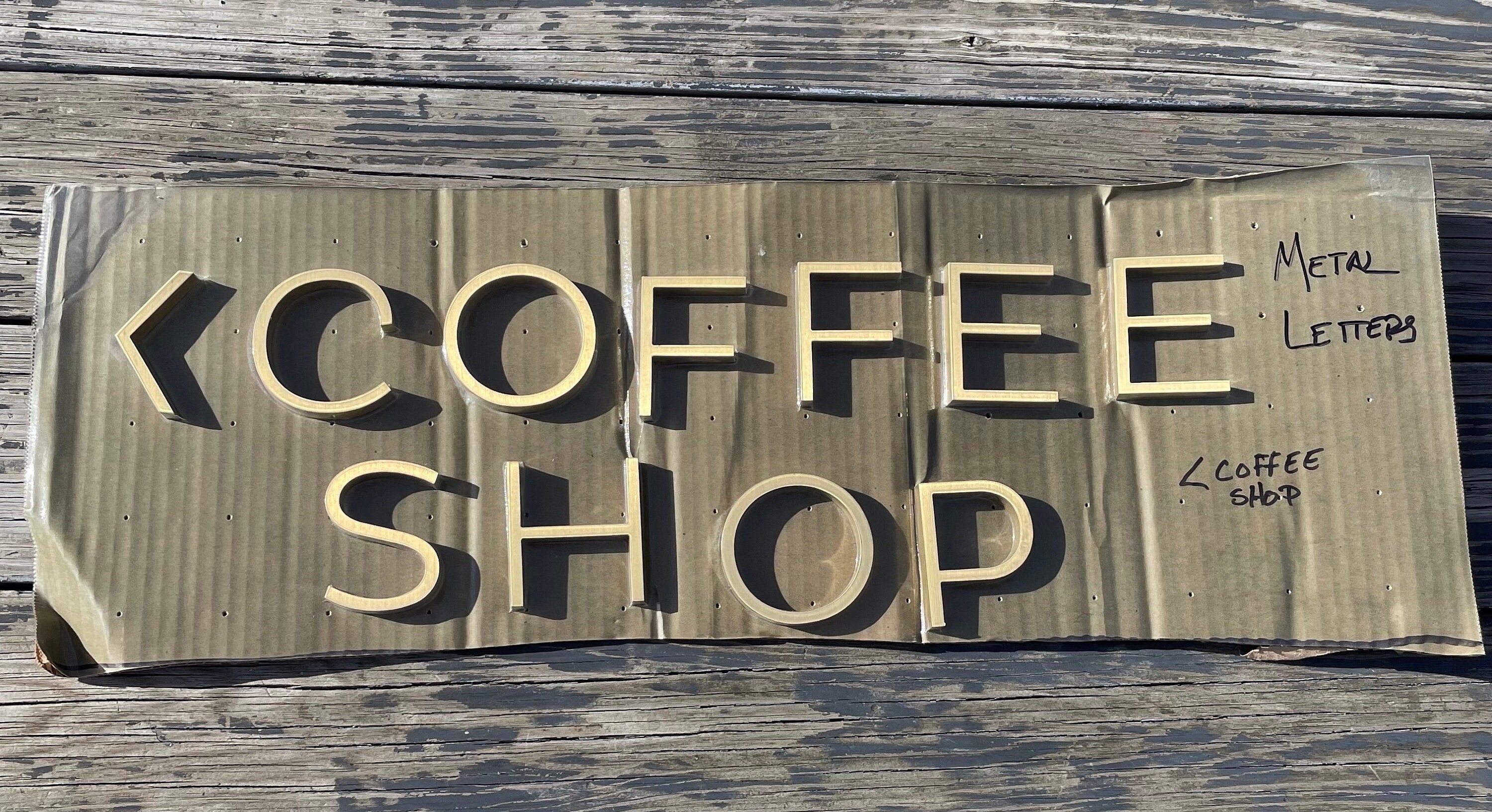 Vintage 1960s MCM Coffee Shop Sign Lettering Mid Century Modern ...
