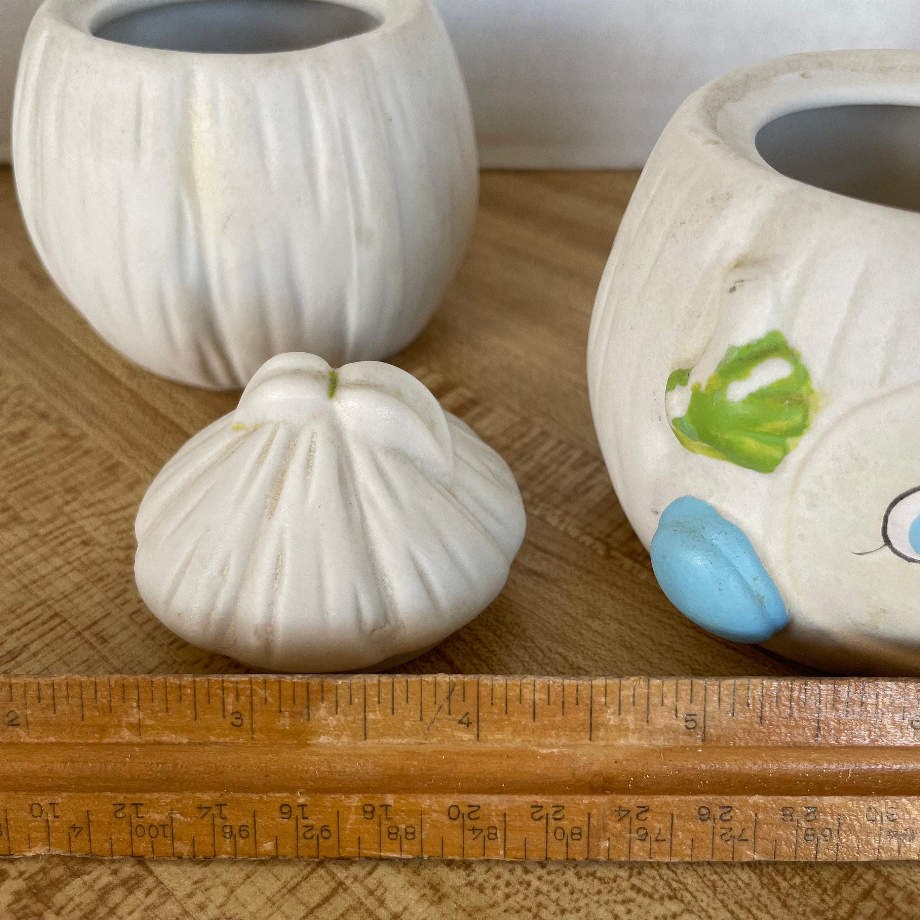 Vintage Anthropomorphic Ceramic Jars Canisters Set of Three - Etsy