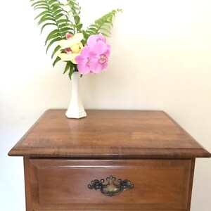 Moosehead Nightstand Solid Wood Vintage Night Table Cereza | Etsy