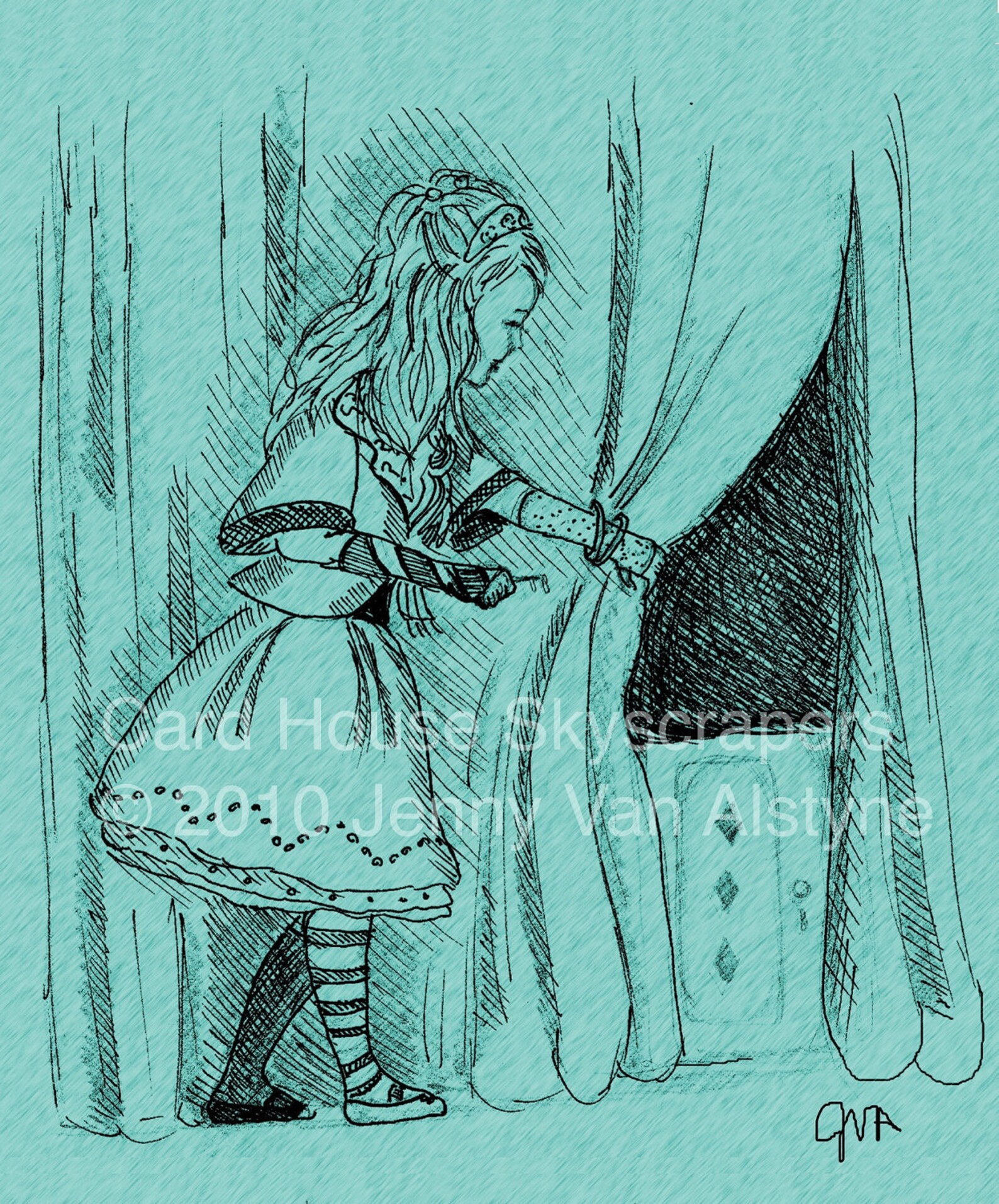Alice in Wonderland, Alice - Alice's Key Artwork- Framed 8 X 10 Print ...