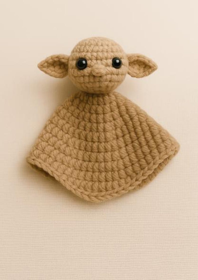 Dobby-inspired Crochet Lovey Pattern | Baby Amigurumi Security Blanket ...