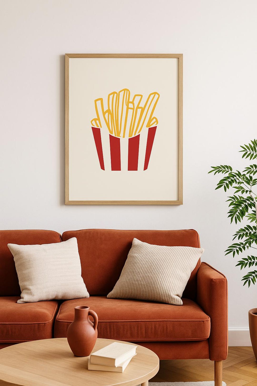 French Fries Pop Art Print: Bold Kitchen Decor (digital Download) - Etsy