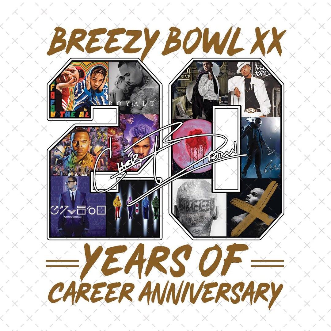 Chris Brown Breezy Bowl XX Tour 2025 Png Bundle, Breezy Bowl Png, Chris Brown Middle Finger Png ...