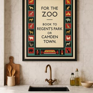 Poster London Underground Zoo - Etsy UK