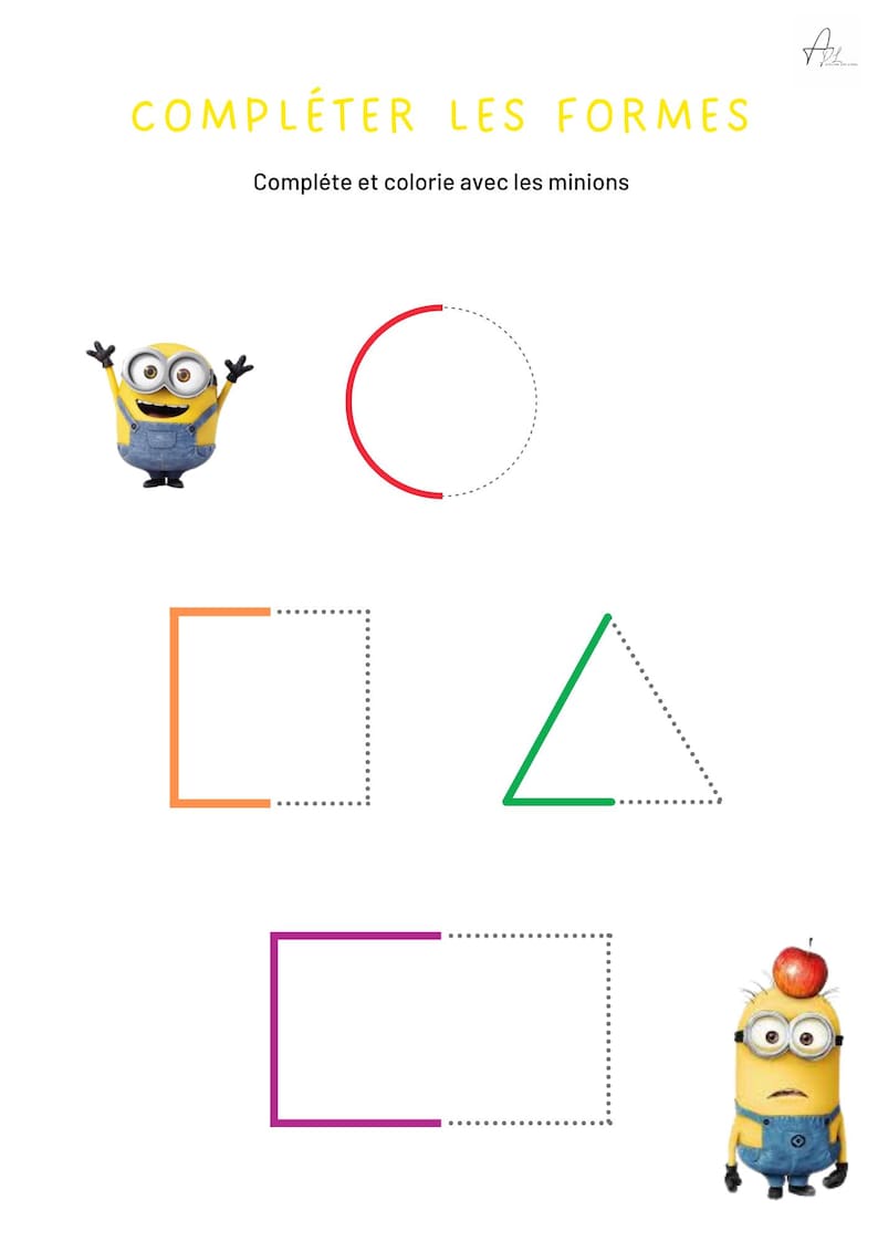 Printable "minions" Activities for Children 3–6 Years Old, Fun Tracing ...