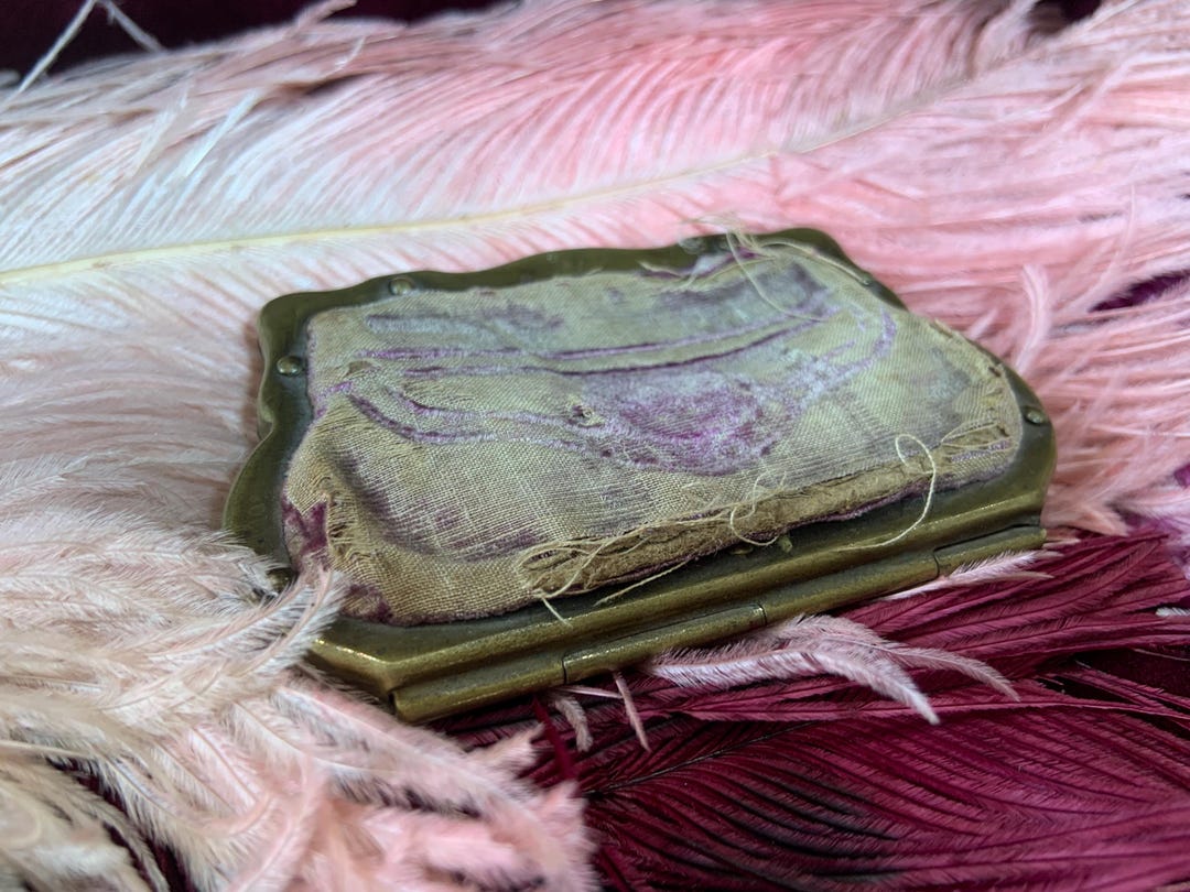 Edwardian / Victorian Velvet Coin Purse - Brass - Antique - Vintage ...