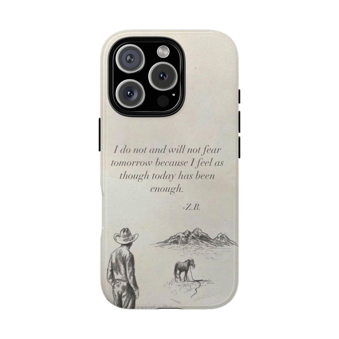 Phone Case With Inspirational Quote, Tough Cases, Western Style Design ...