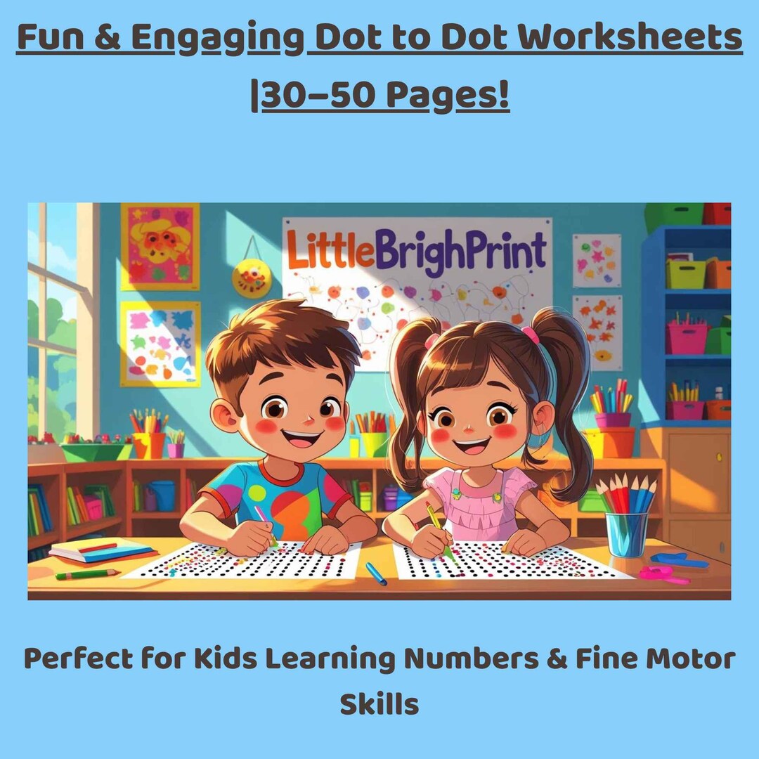 Preschool Printable Dot to Dot, Counting Worksheets for Kids, Fun Pages ...