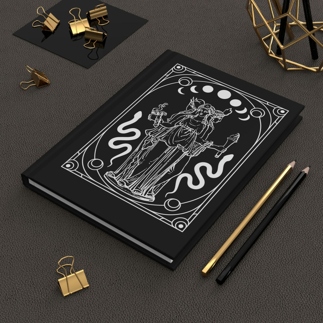 Hekate Journal, Occult Witchcraft Notebook, Greek Goddess Dark Academia ...