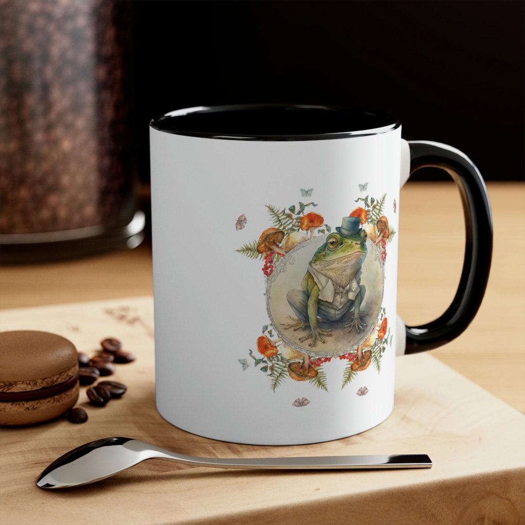 Forestcore Toad Coffee Mug, Dapper Toad, Fairycore Aesthetic Tea Cup ...