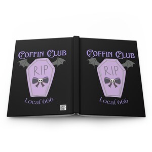 Pastel Goth Journal, Gothic Coffin Club Local 666 Notebook, Violet ...